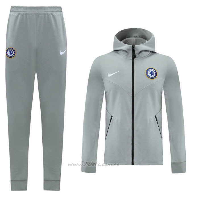 Comprar Chandal con Capucha del Chelsea 2020-2021 Gris - holafc.com.es